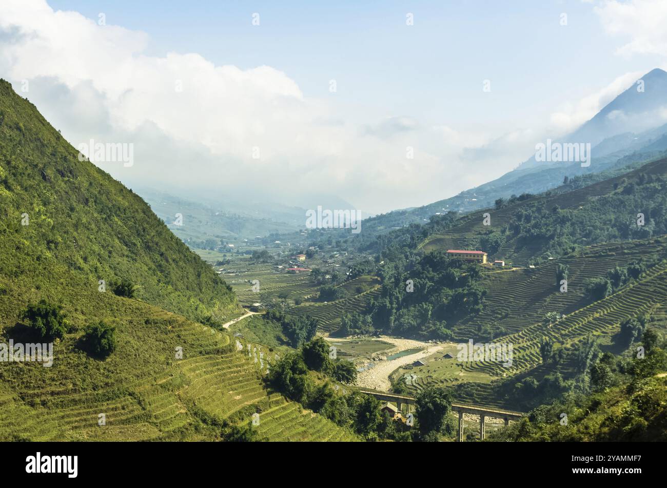 Amazing view on rice terrace in Sapa village, Vietnam, Asia Stock Photo ...