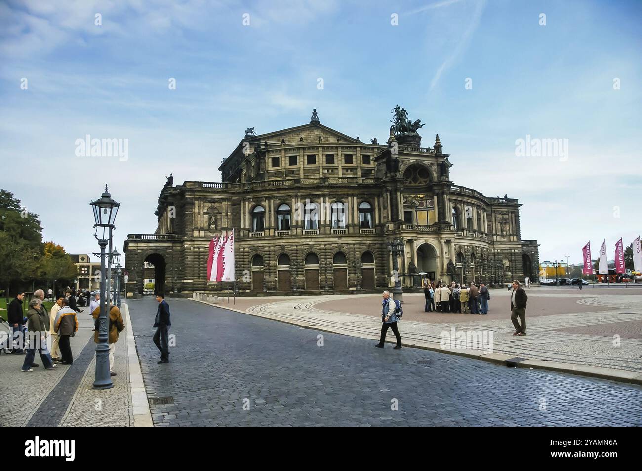 DRESDEN, GERMANY, OCTOBER 10: View on Opera House on October 10, 2008 ...