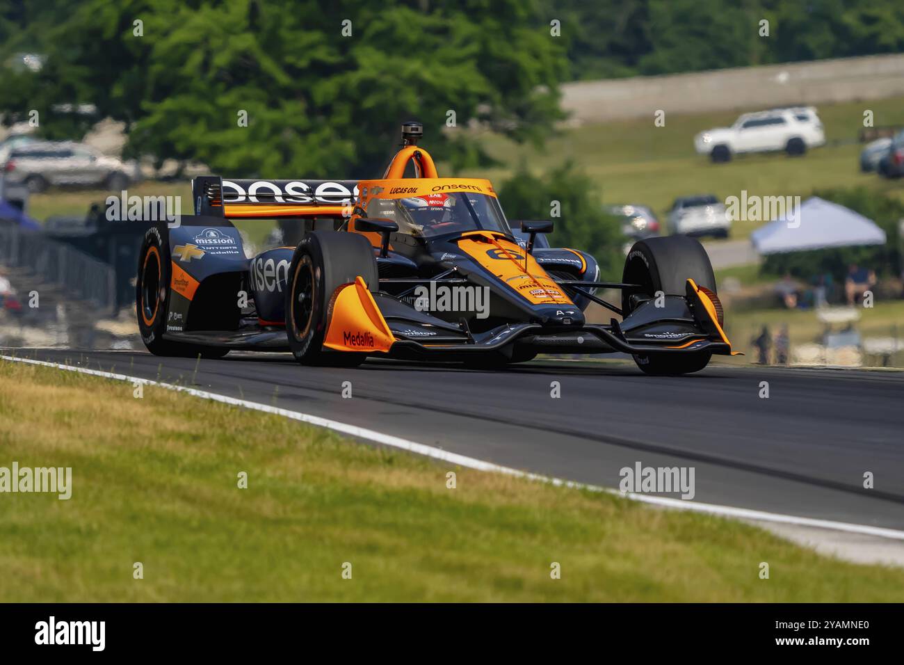 FELIX ROSENQVIST (6) of Varnamo, Sweden travels through the turns ...