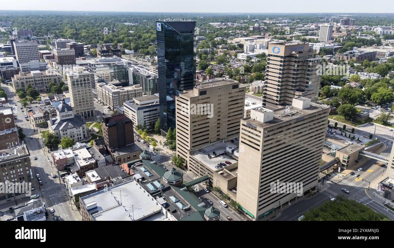 Aerial view of Lexington, KY: A vibrant city known as the Stock Photo ...