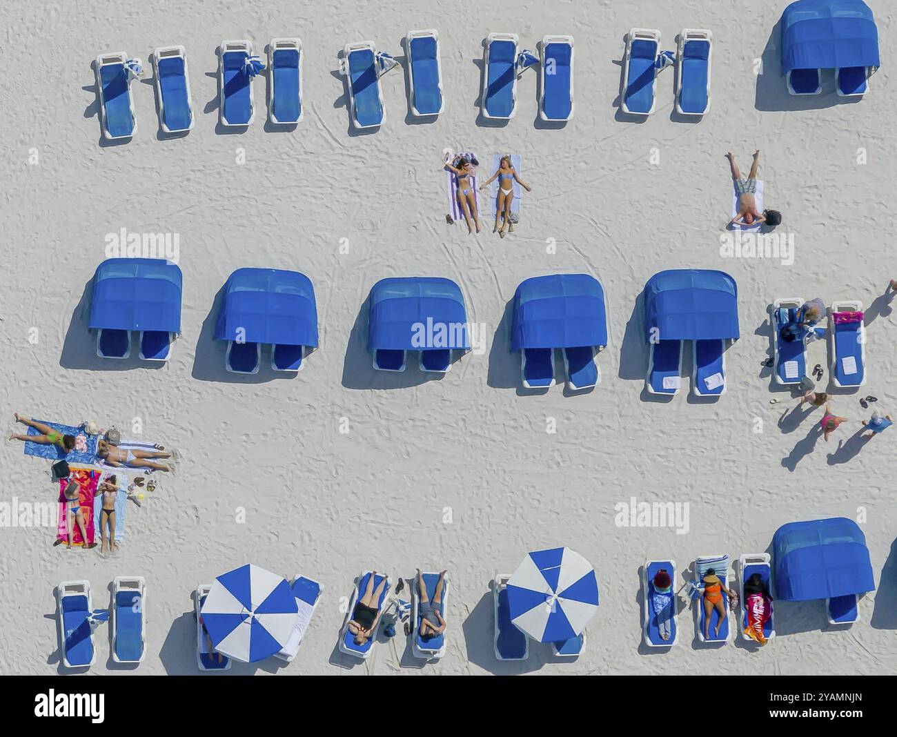 Capturing Clearwater Beach's vibrant Spring Break from above?a drone's ...