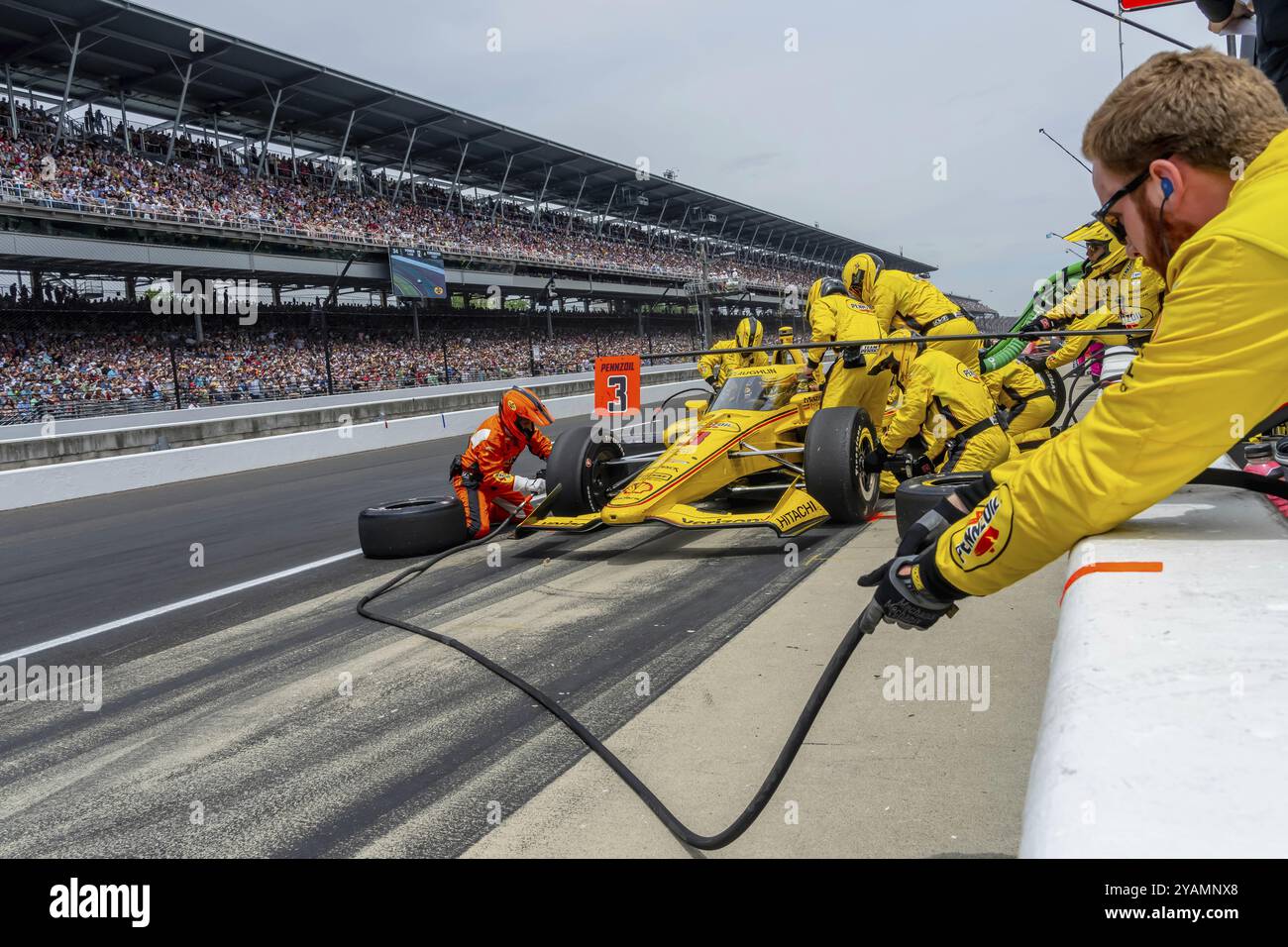 INDYCAR driver, SCOTT MCLAUGHLIN (3) of Christchurch, New Zealand ...