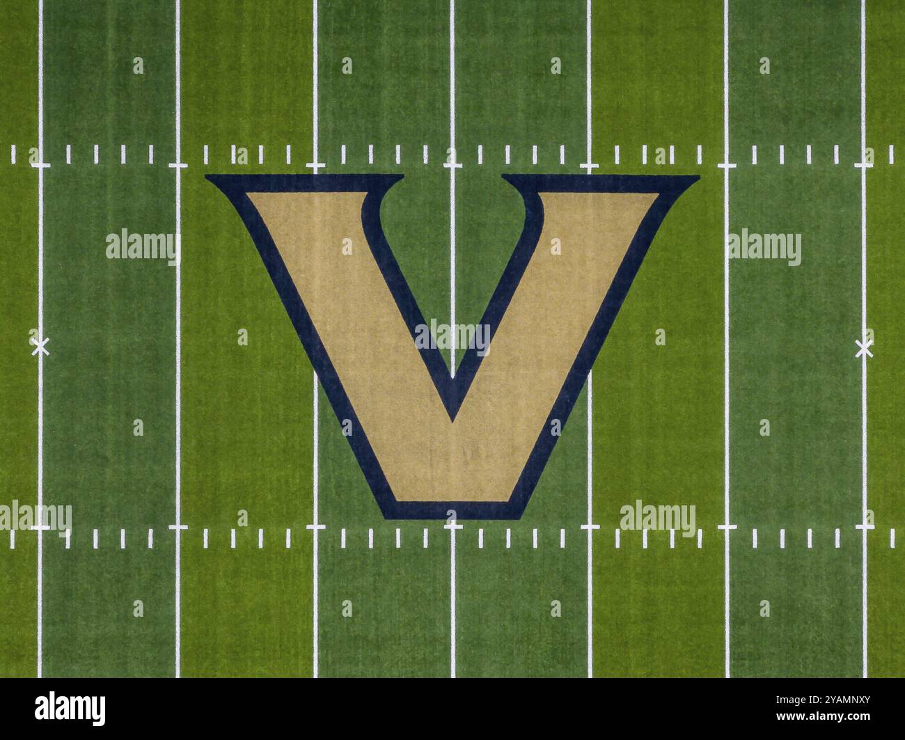 Aerial view of First Bank Stadium on Vanderbilt University campus ...