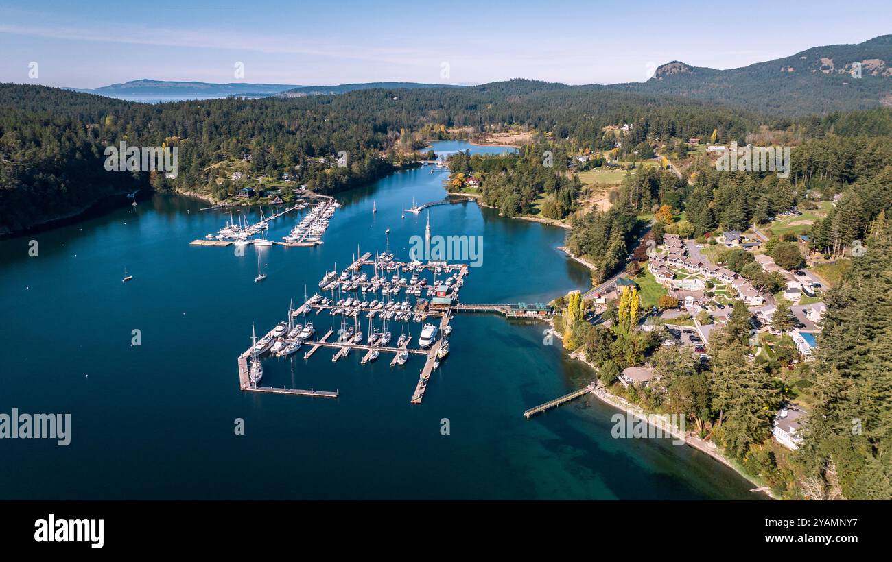 Aerial san juan islands washington hi-res stock photography and images ...