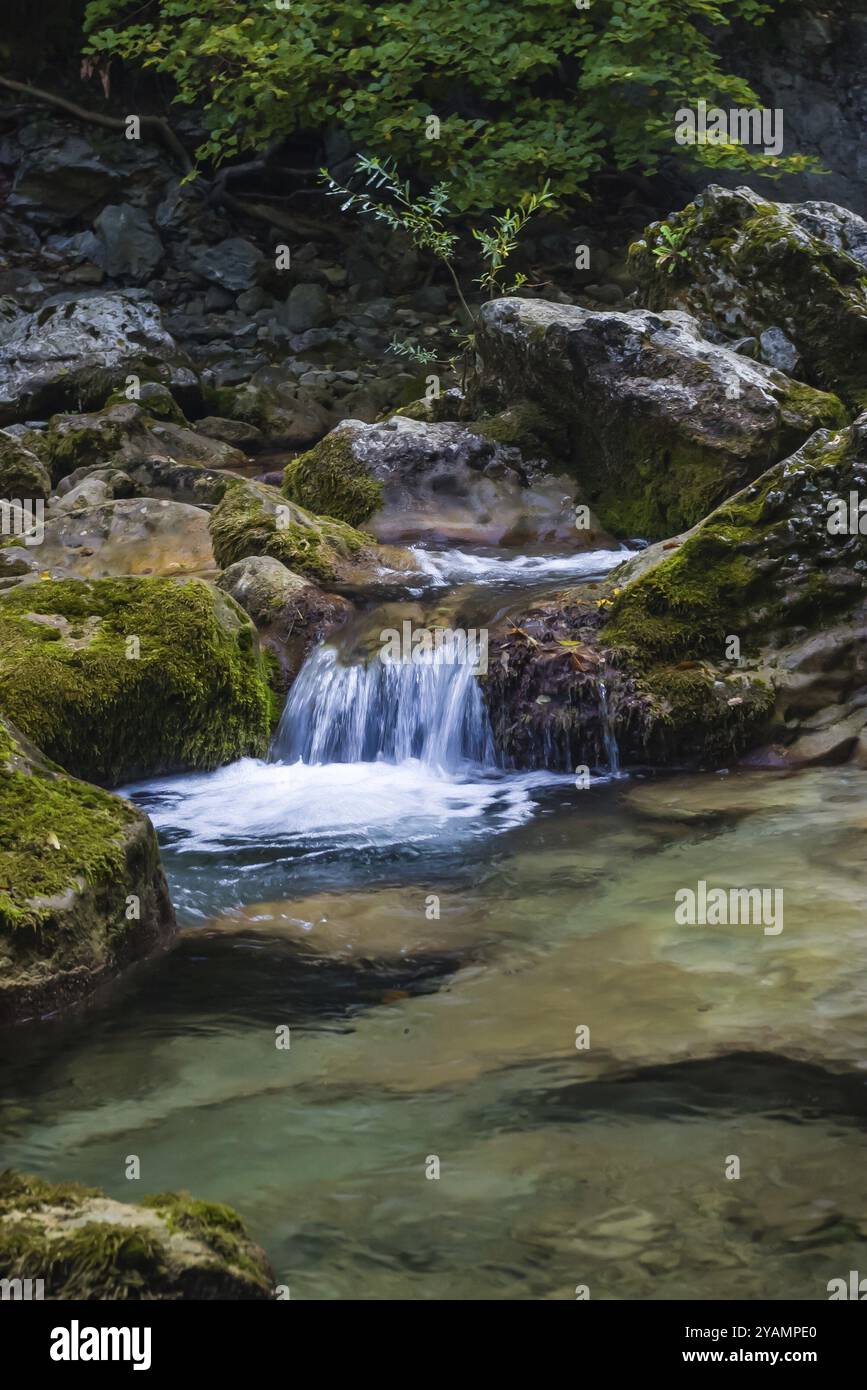 Mountain River in the Grand Canyon of Crimea, Ukraine, Europe Stock ...
