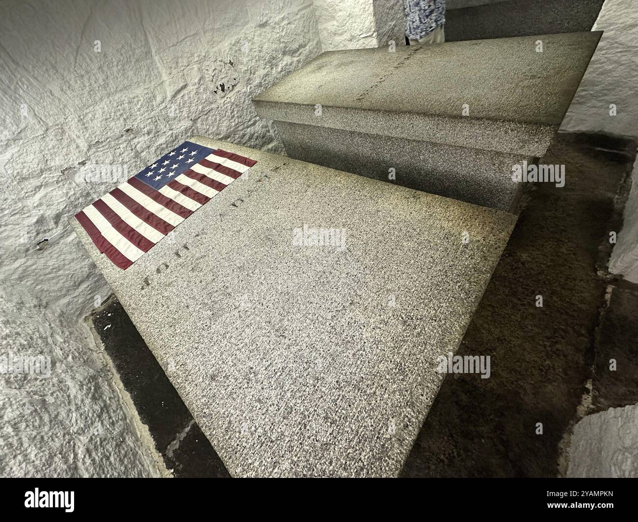 The burial tomb of 2nd U.S. President John Adams at United First Parish ...