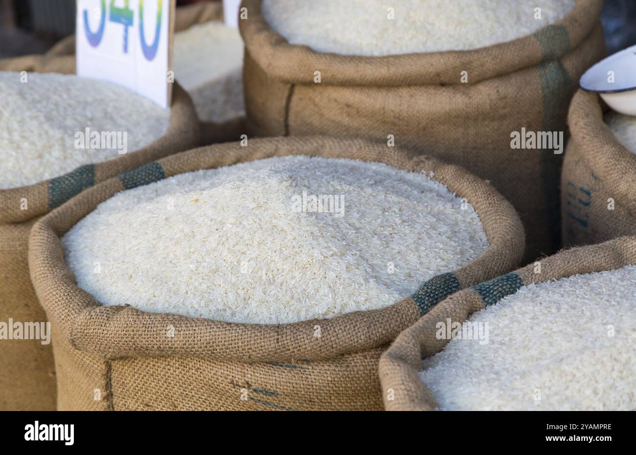 Bags of rice hi-res stock photography and images - Alamy