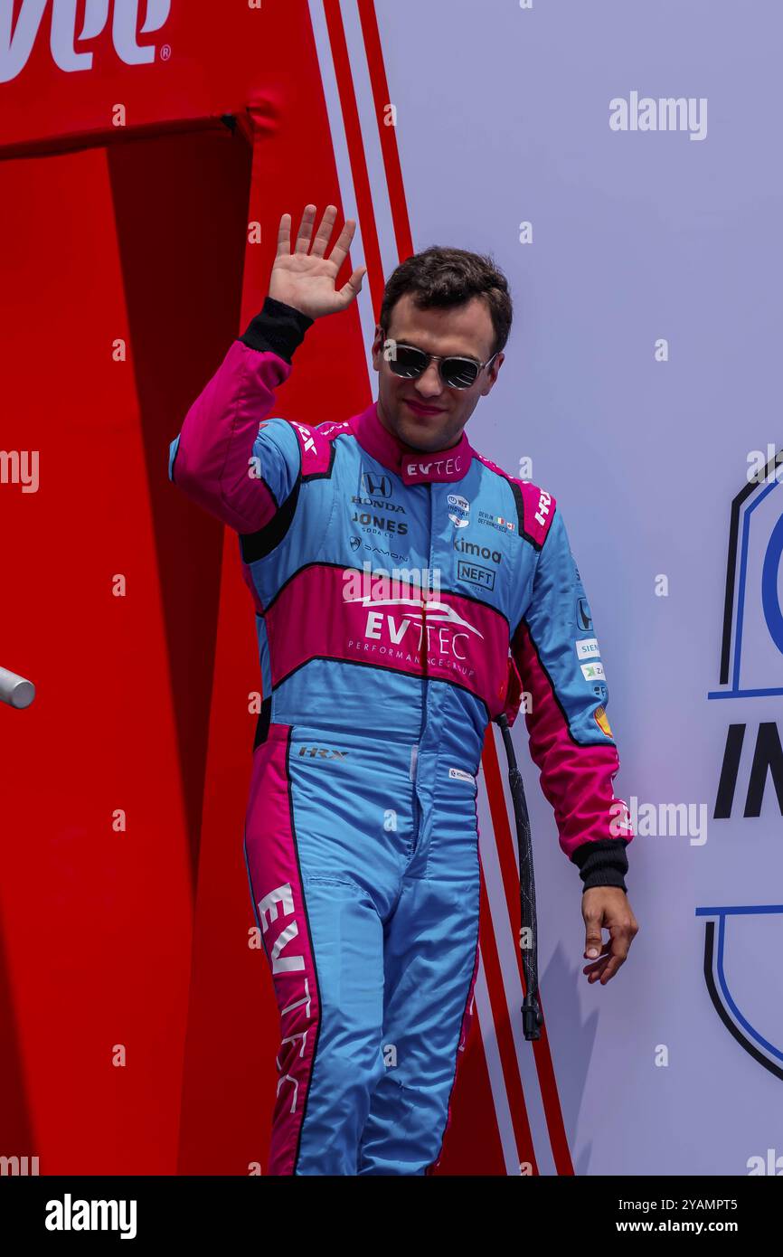 INDYCAR Series driver, DEVLIN DeFRANCESCO (29) of Toronto, Canada, is ...