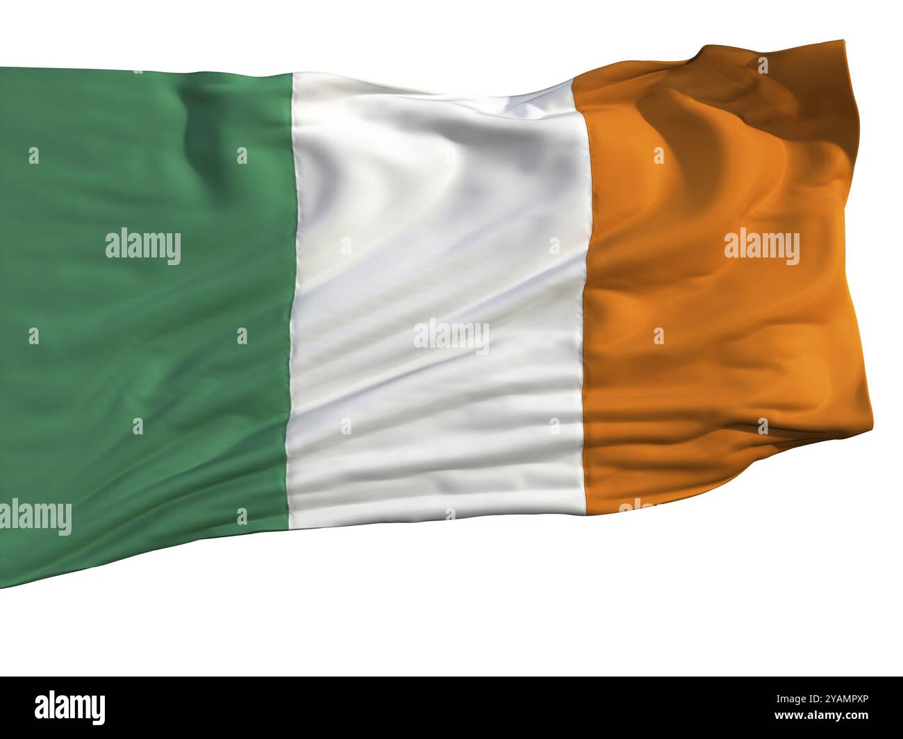 Flag of the Netherlands, fluttering in the wind. Sewn from pieces of ...