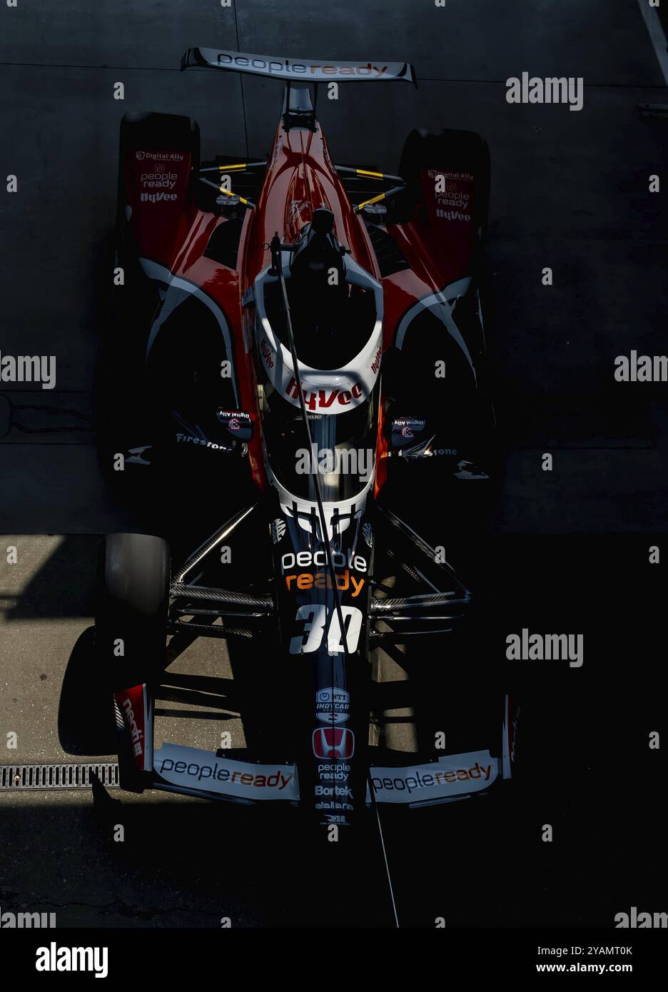 The Rahal Letterman Lanigan Racing Honda crew roll out their race car ...