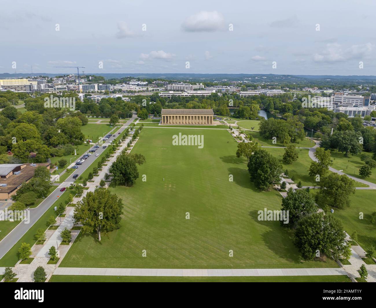 Aerial view of the Parthenon in Centennial Park, Nashville Tennessee Stock Photo - Alamy