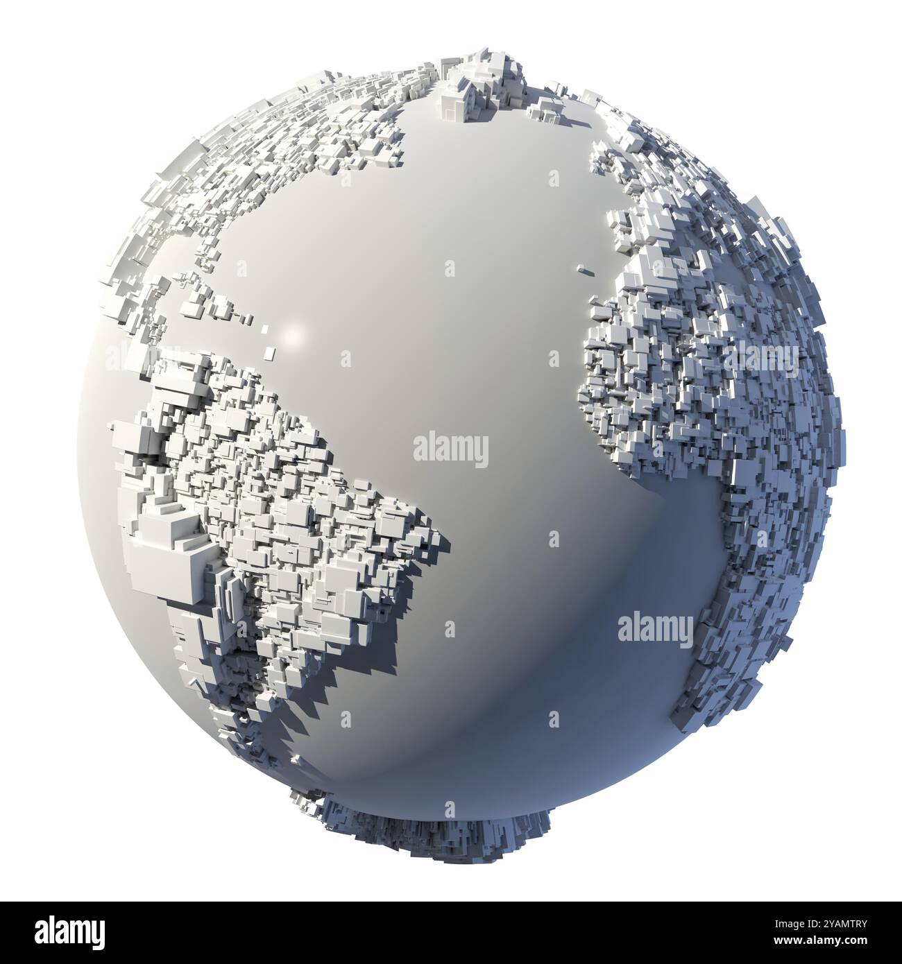 The complex structure of the Earth, consisting of a cubic rectangular ...