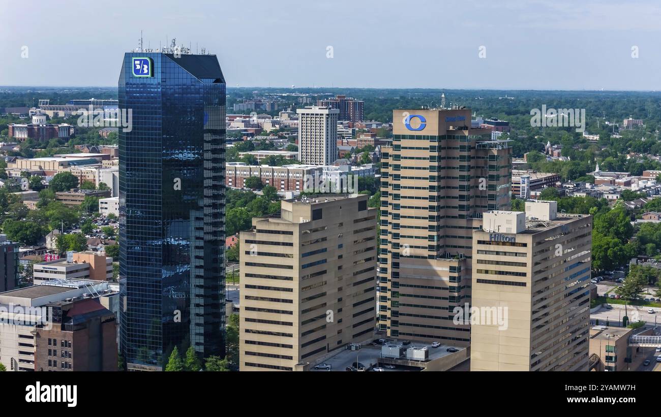 Aerial view of Lexington, KY: A vibrant city known as the Stock Photo ...