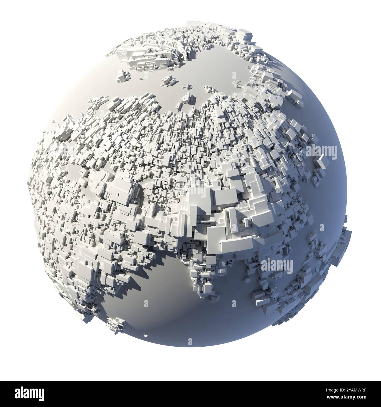 The complex structure of the Earth, consisting of a cubic rectangular ...