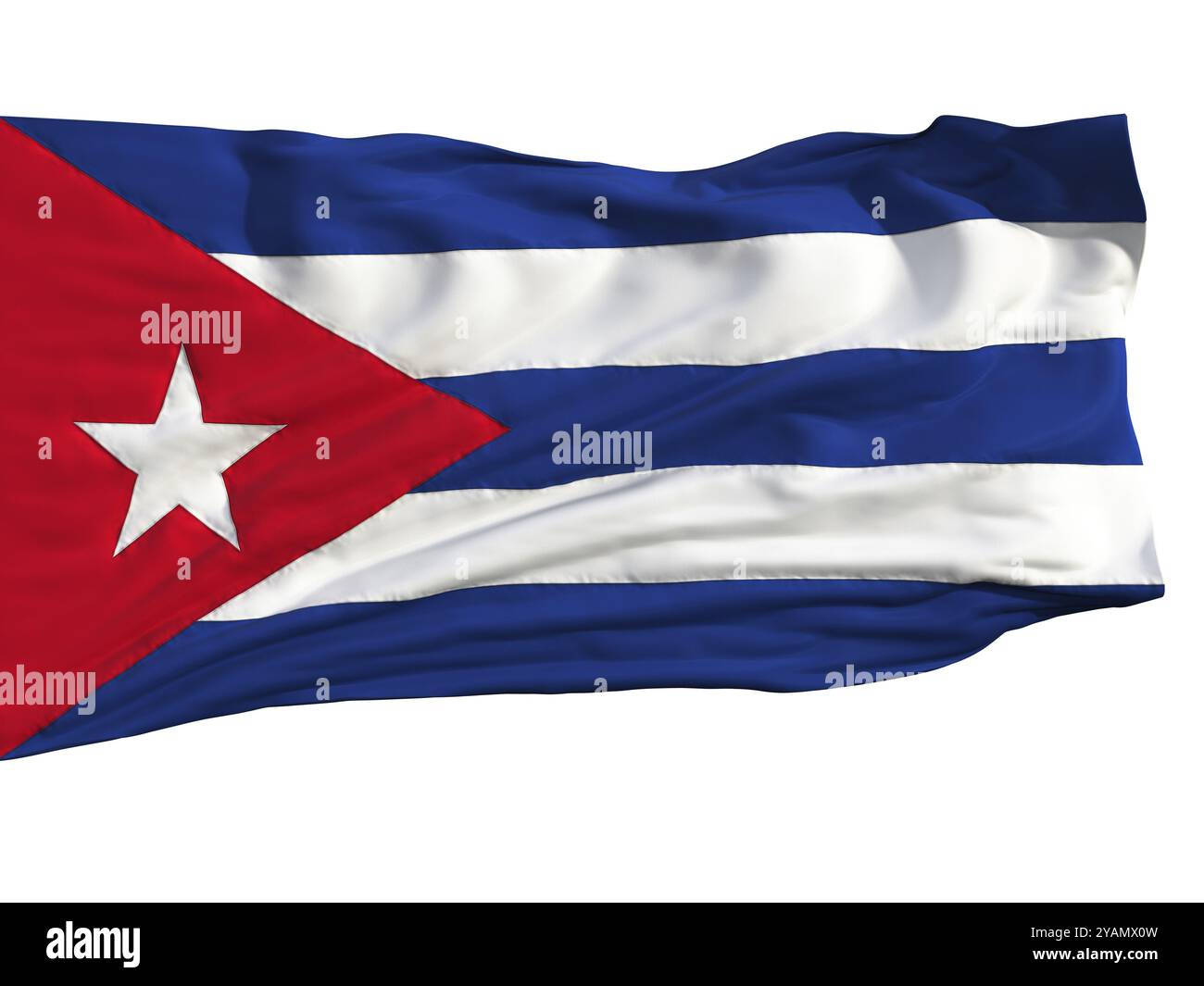 Flag of the Netherlands, fluttering in the wind. Sewn from pieces of ...