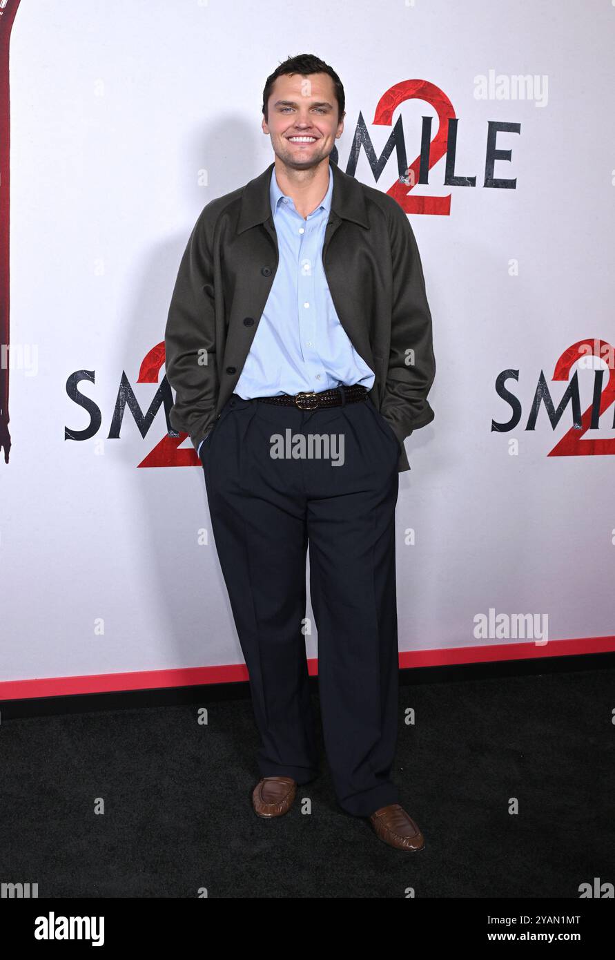 Hollywood, USA. 14th Oct, 2024. Ray Nicholson arriving to the ‘Smile 2 ...