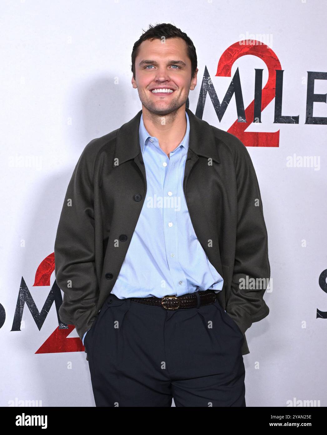Hollywood, USA. 14th Oct, 2024. Ray Nicholson arriving to the ‘Smile 2 ...