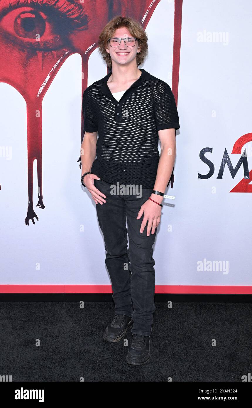Hollywood, USA. 14th Oct, 2024. Mason McNulty arriving to the ‘Smile 2 ...
