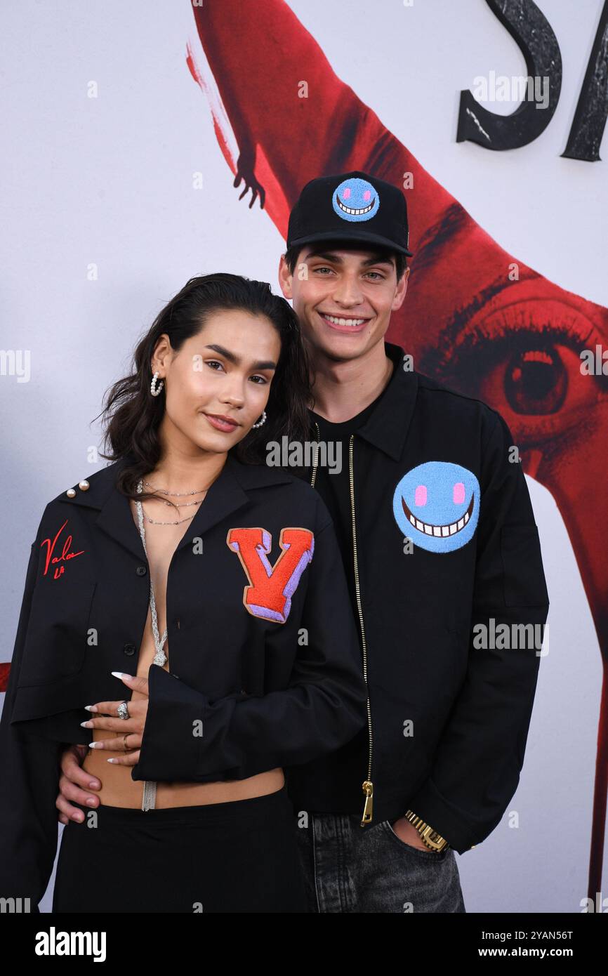 Los Angeles, California, USA 14th October 2024 Tehya and Cameron Porras ...