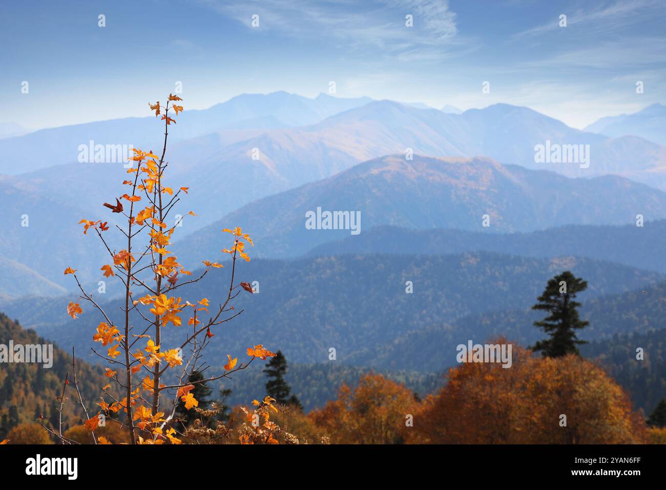 Panoramic views of the amazing mountains in Russian Caucasus Stock ...
