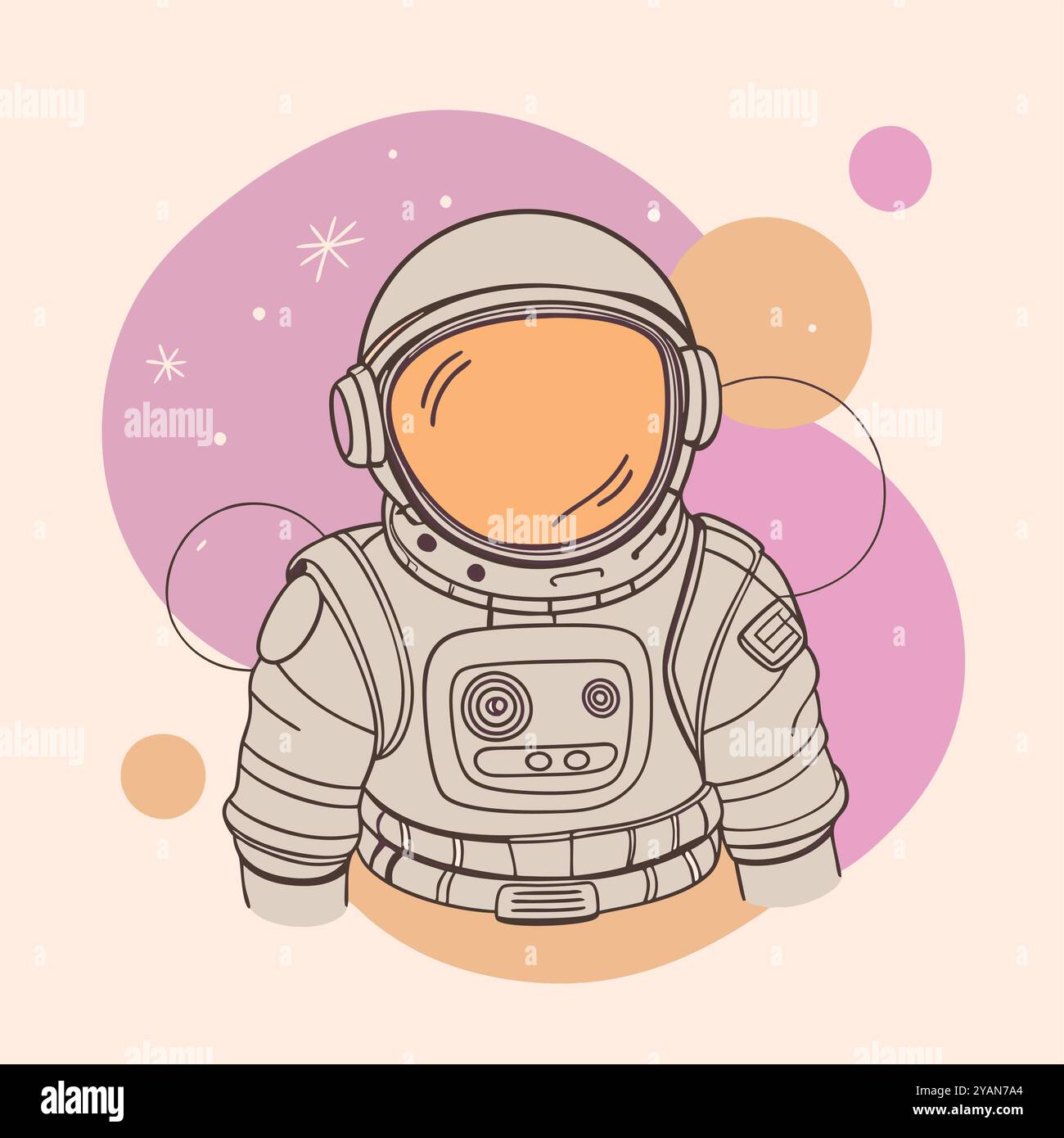 Astronaut Exploring Outer Space Cosmonaut In Spacesuit Performing Extravehicular Activity Or