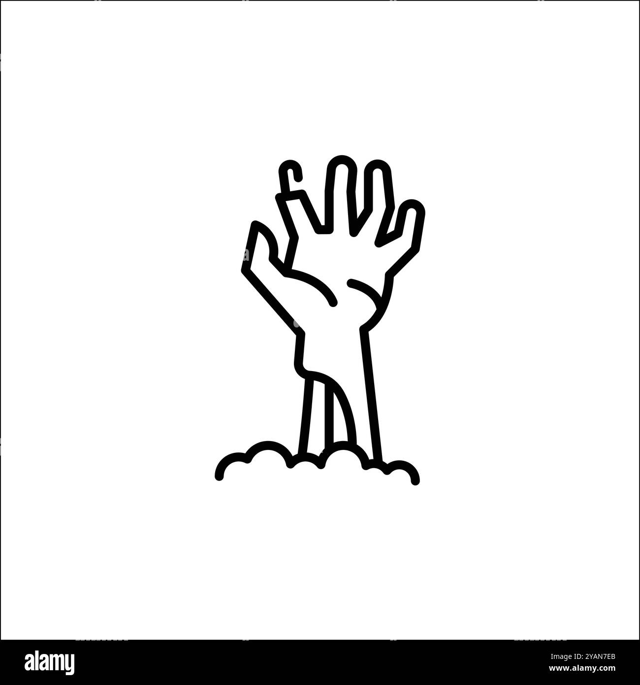 Zombie Hand icon Stock Vector Image & Art - Alamy