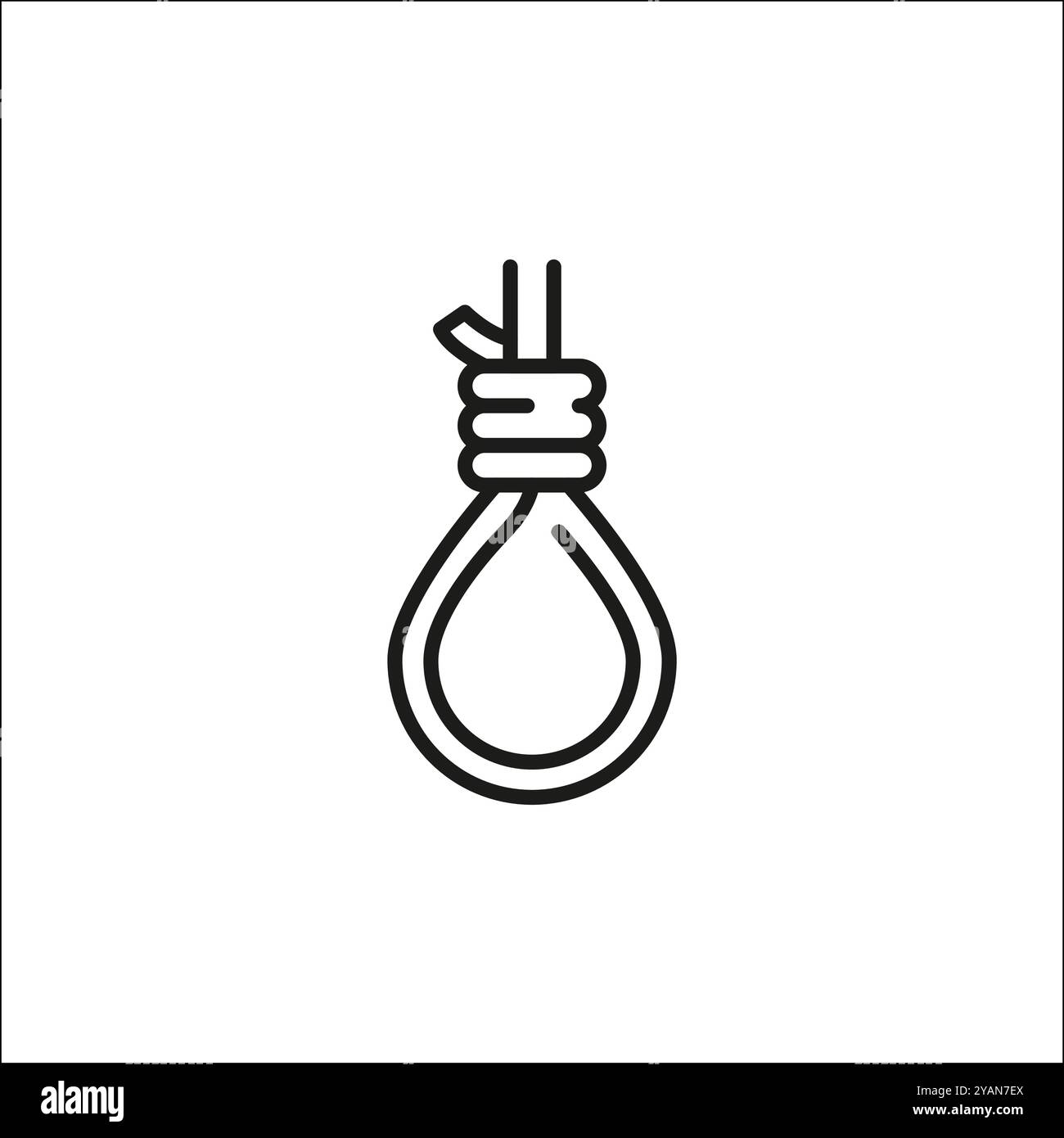 Hanging noose Stock Vector Images - Alamy