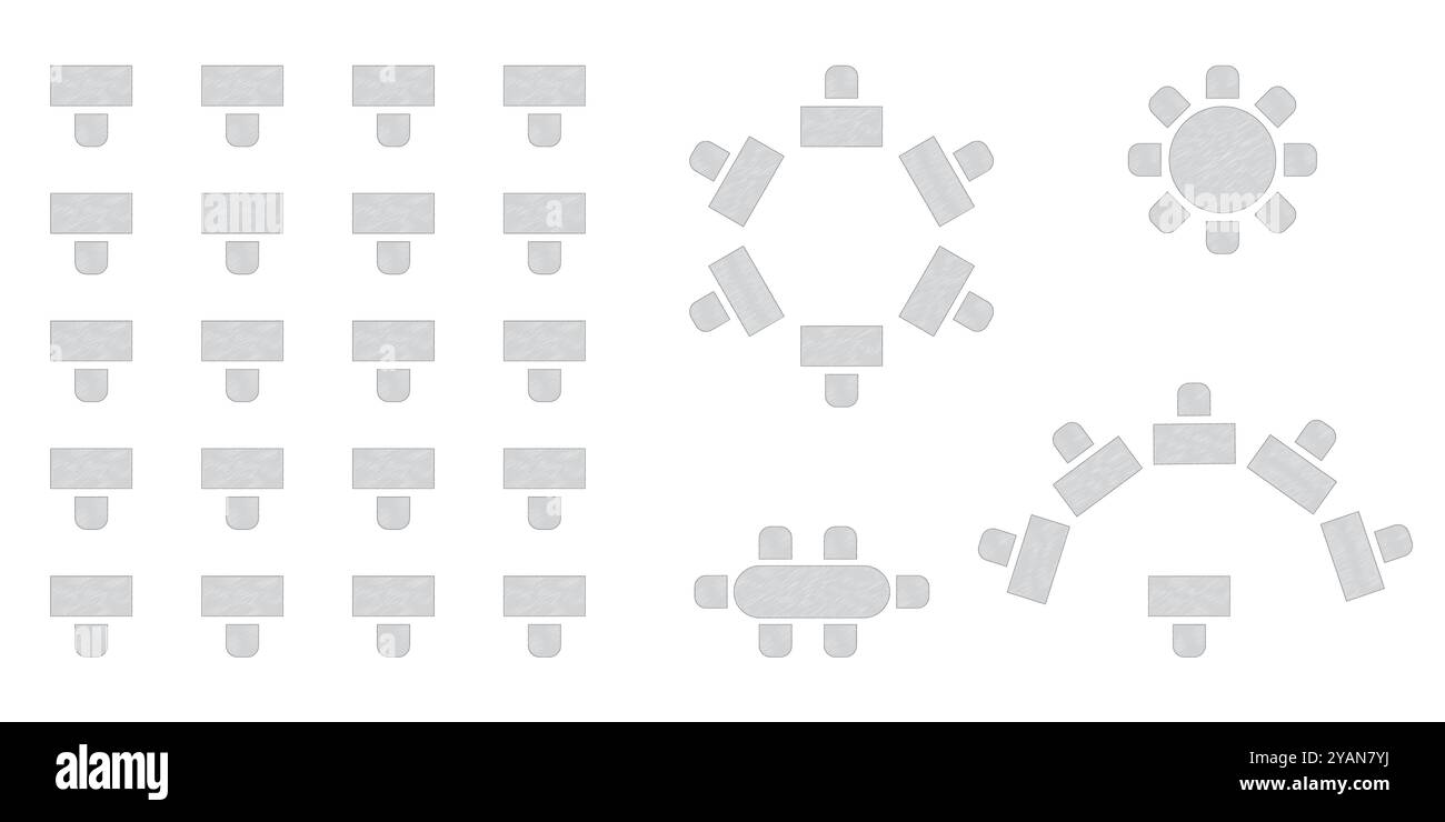 Conference room setup Cut Out Stock Images & Pictures - Alamy