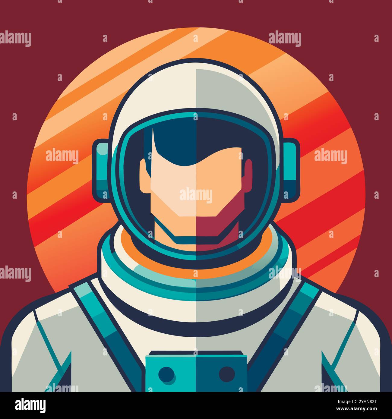 Astronaut Exploring Outer Space Cosmonaut In Spacesuit Performing Extravehicular Activity Or