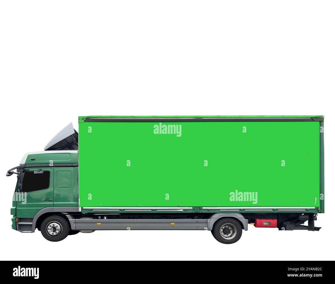 Plain delivery truck isolated on white background. Delivery business ...