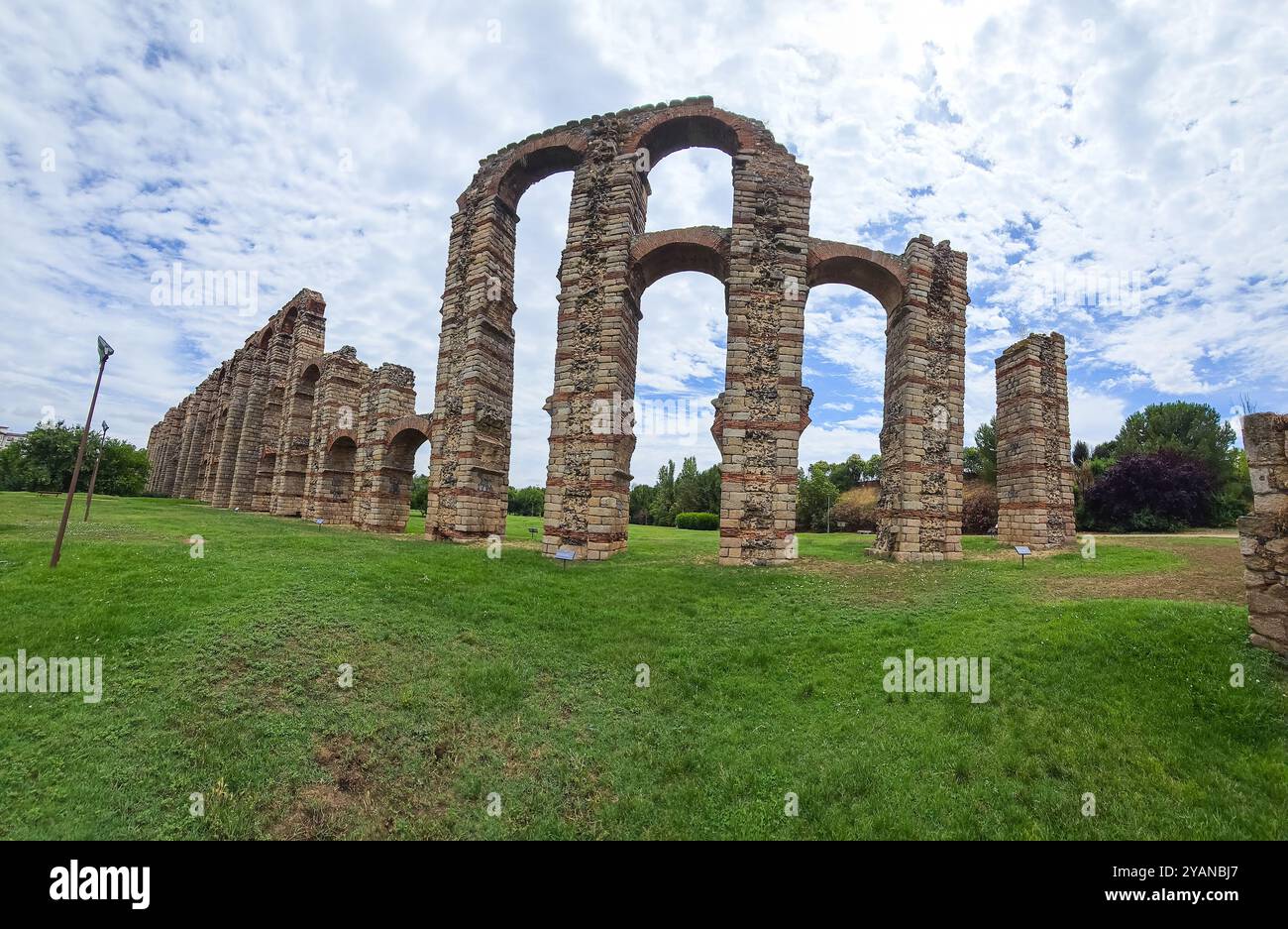 The Acueducto de los Milagros, Miraculous Aqueduct in Merida ...