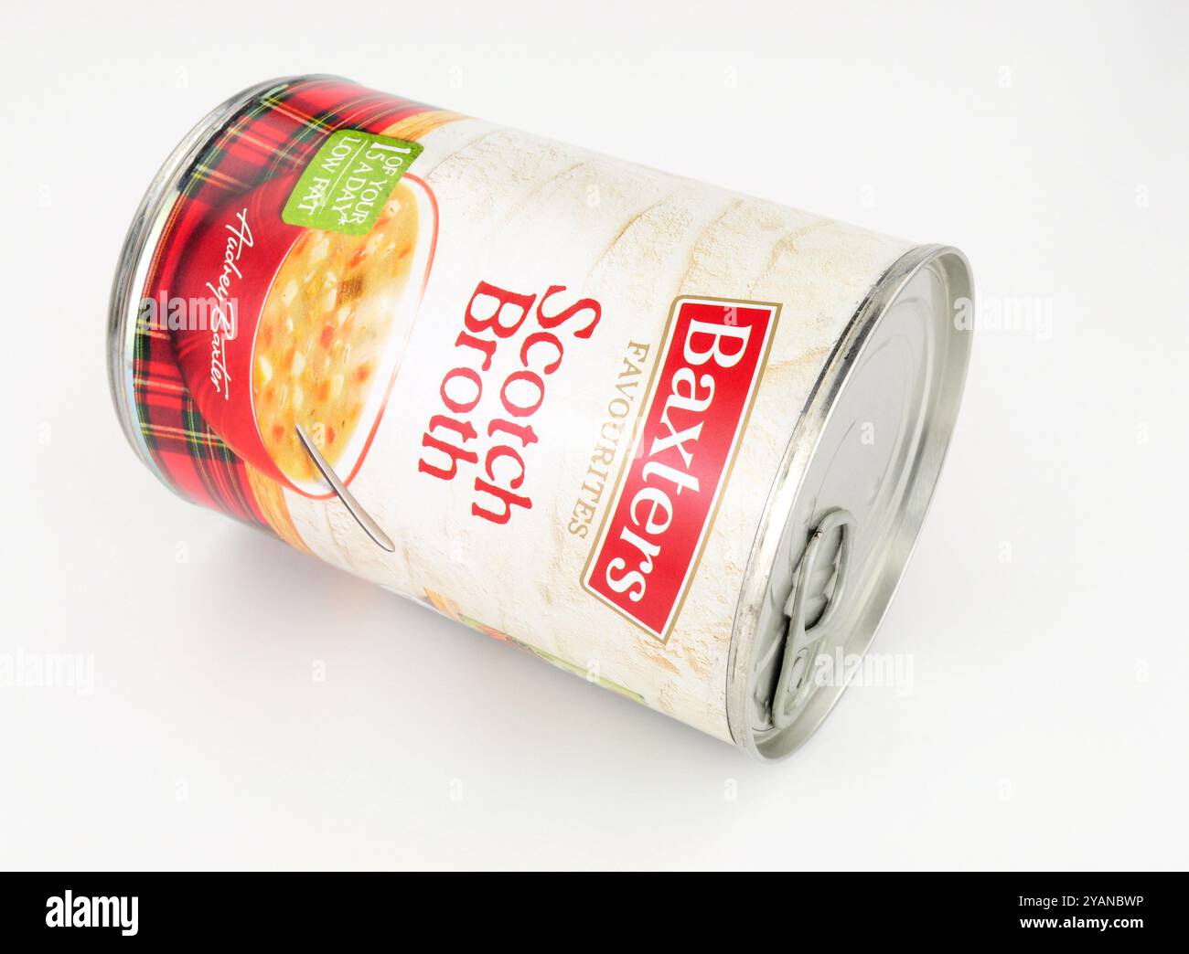 Tin of Baxters favourites Scotch broth soup in a ring pull can Stock ...