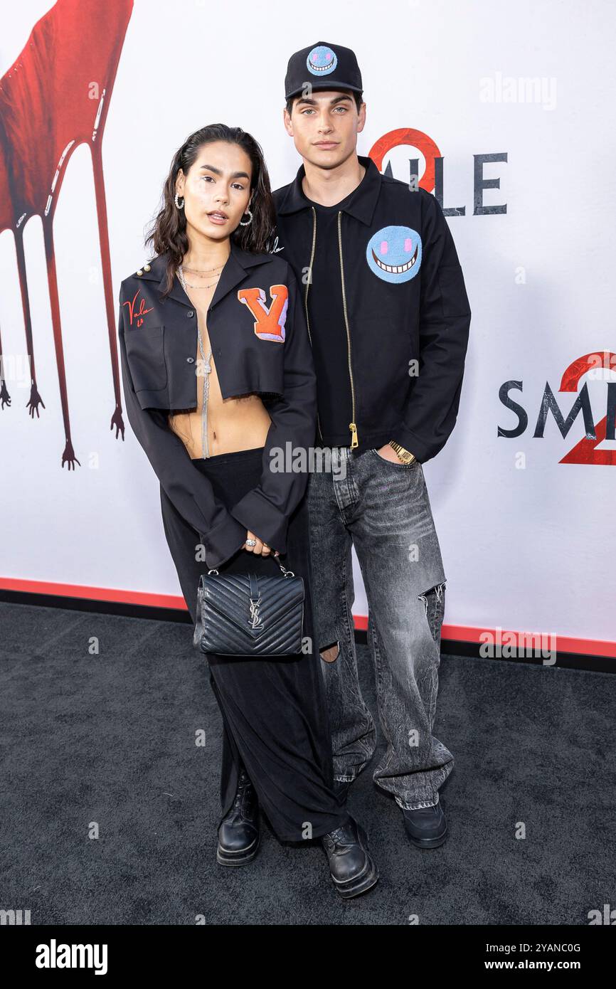 Los Angeles, USA. 14th Oct, 2024. Tehya and Cameron Porras attend the ...