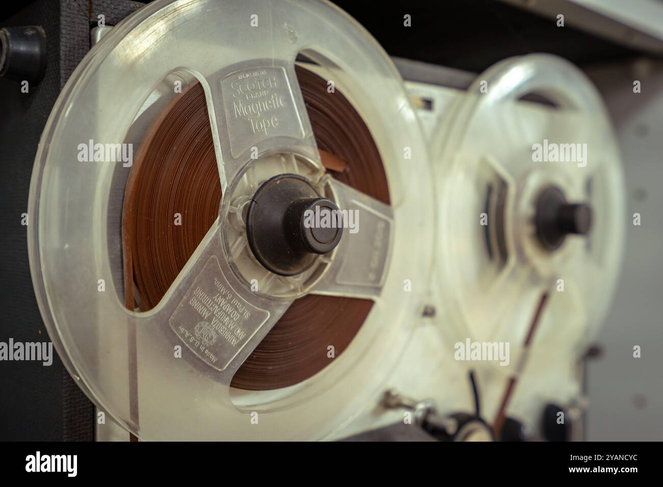 Old vintage bobbin reel-to-reel tape recorder player by Scotch Stock ...