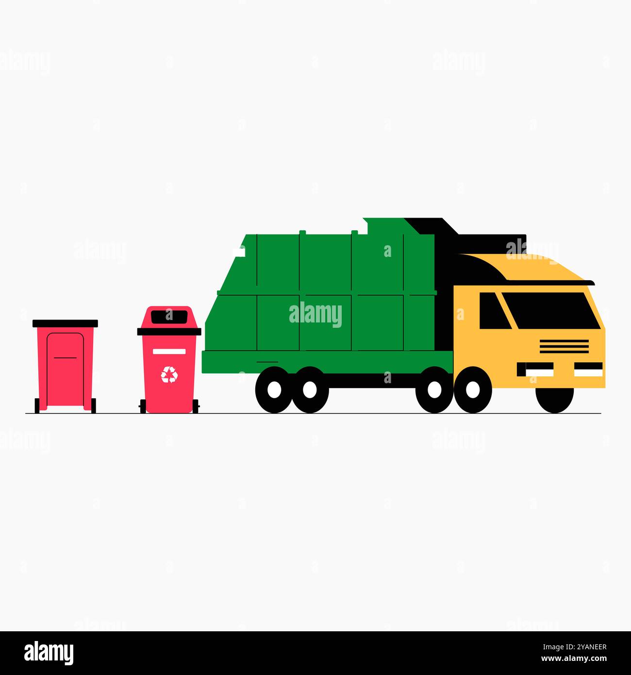 Garbage disposal system Stock Vector Images - Alamy