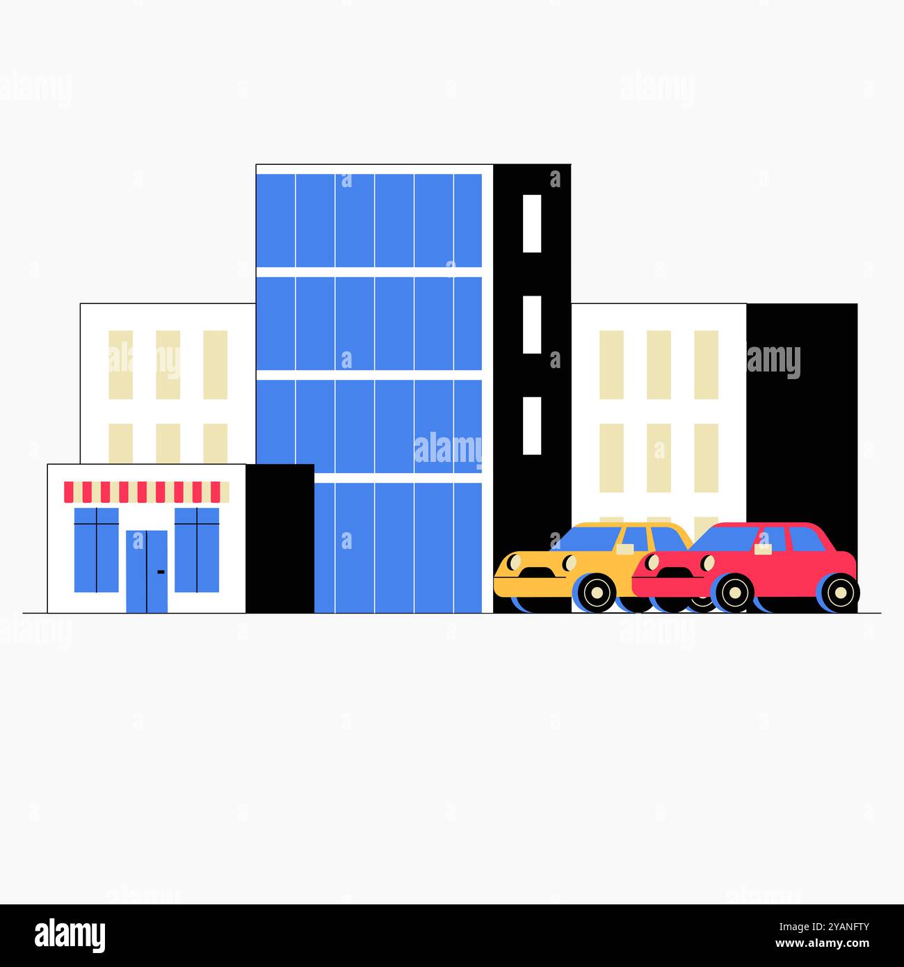 Downtown transportation hub Stock Vector Images - Alamy
