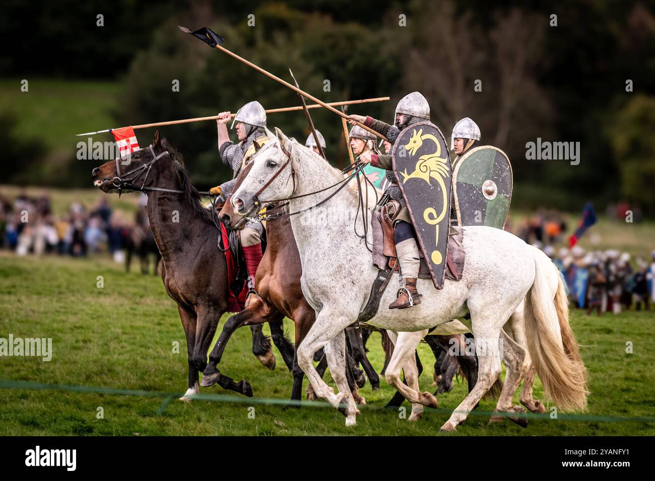 Cavalry lead the way to the decisive Battle of Hastings of 1066 at ...