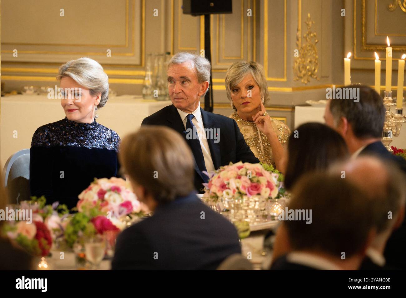 Paris, France. 14th Oct, 2024. Queen Mathilde of Belgium, Head of LVMH ...