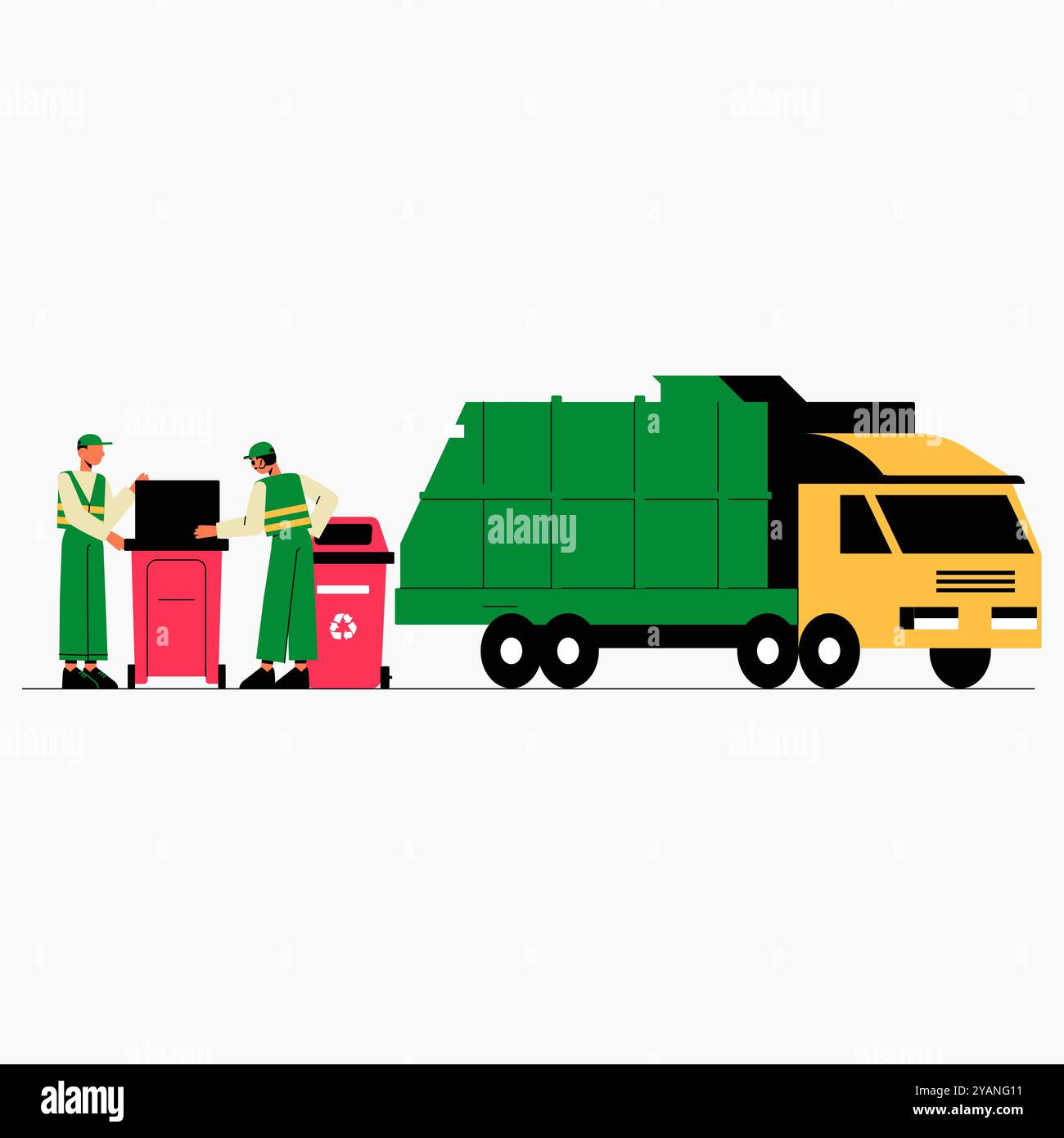 Garbage waste in public Stock Vector Images - Alamy