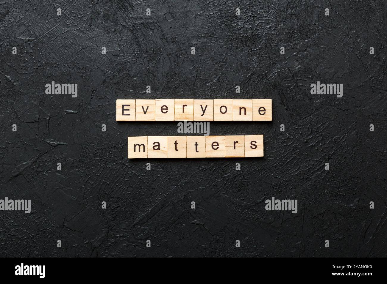 Everyone matters word written on wood block. Ever yone matterstext on ...