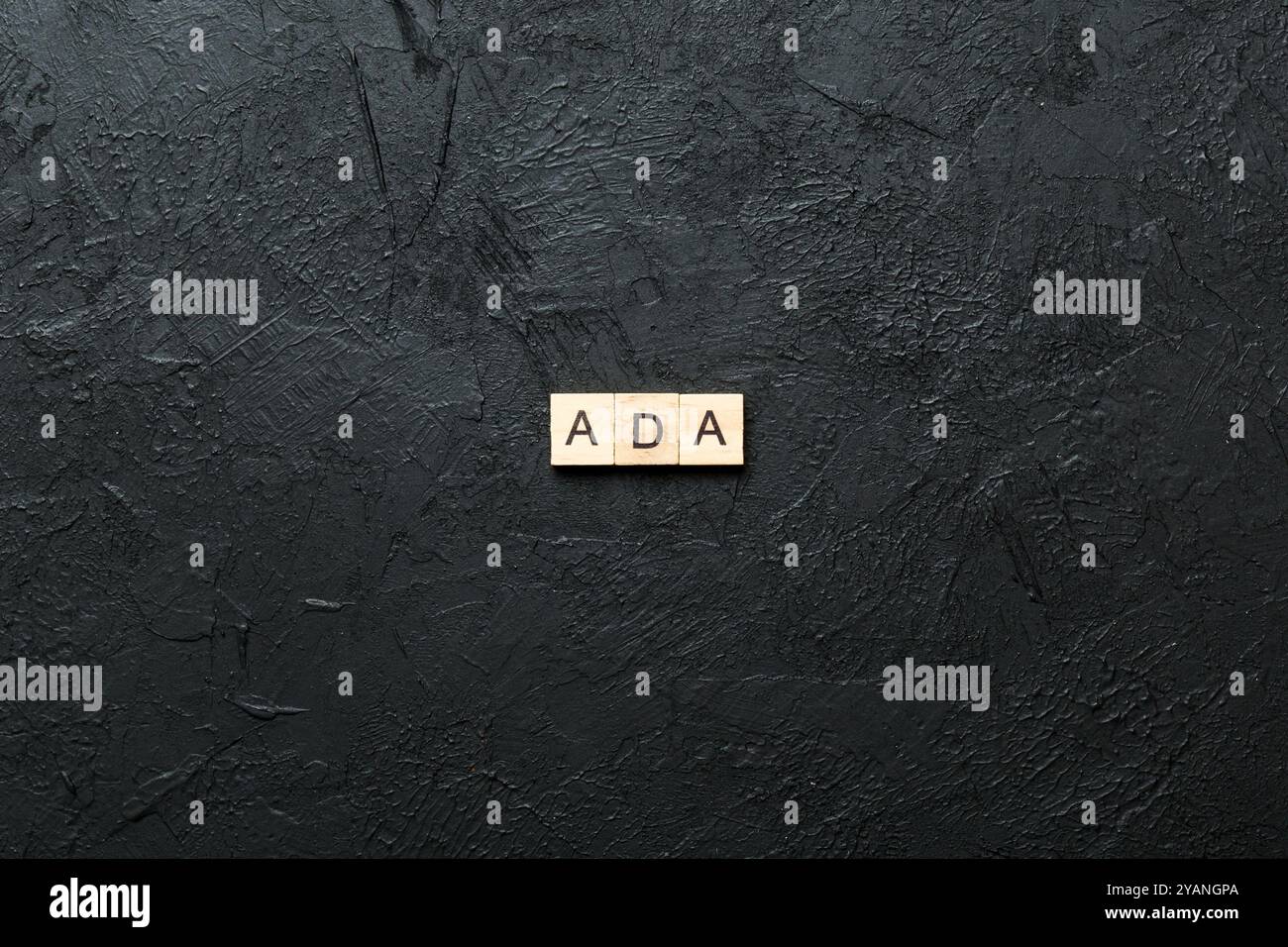 ADA word written on wood block. ADA text on table, concept Stock Photo ...