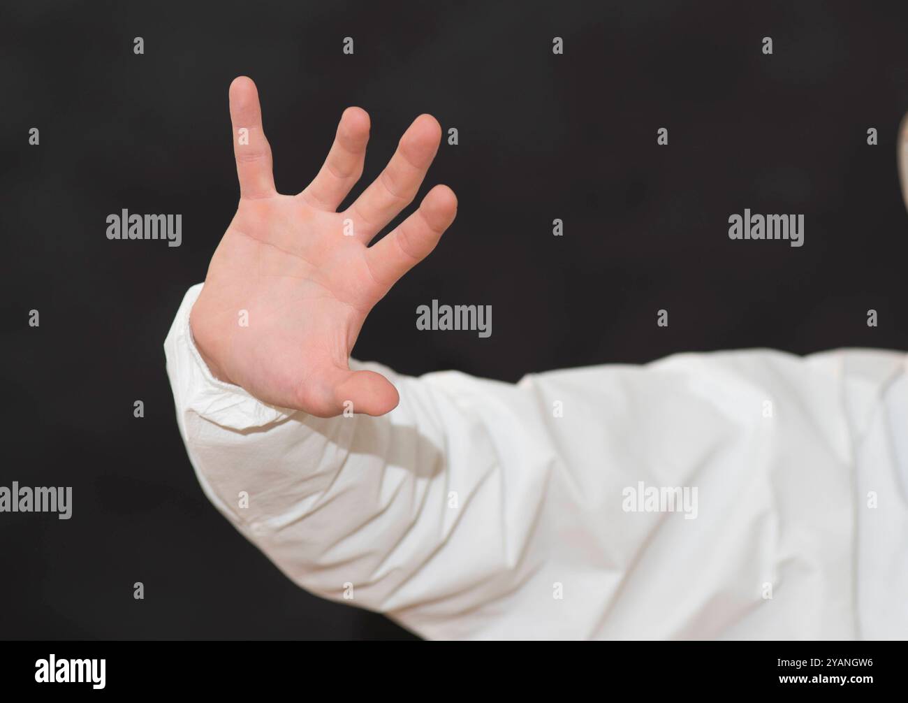 being in a defense position signaling no and unwanted behavior defense ...