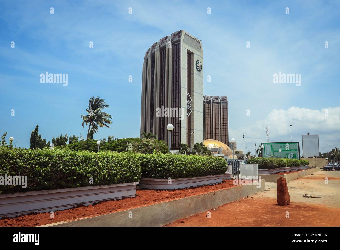 Modern Building of the International Bank in Lome, Togo Stock Photo - Alamy