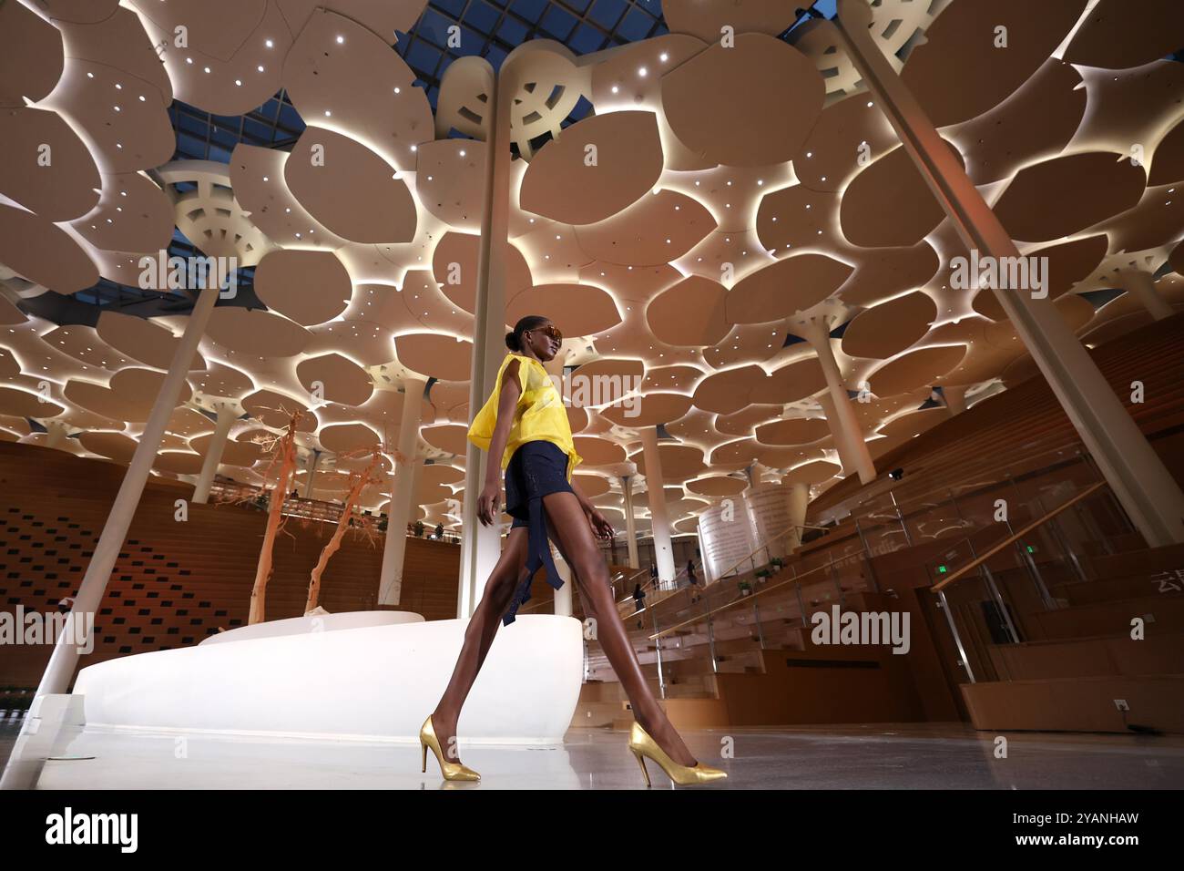 Beijing,China.14th October 2024. Pierre Cardin's 2025 Spring Summer ...