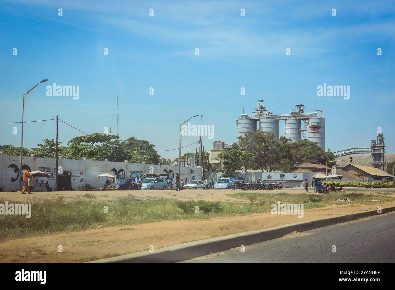 Modern Industrial Buildings on the Territory of Togo, West Africa Stock ...