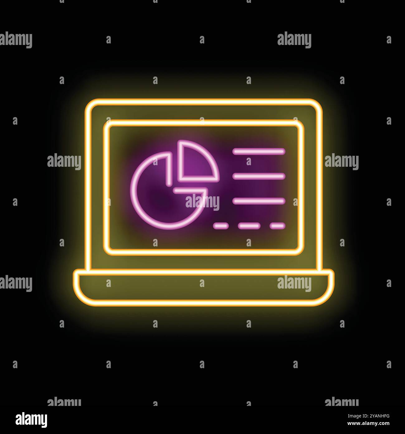 Displaying neon network graph hi-res stock photography and images - Alamy