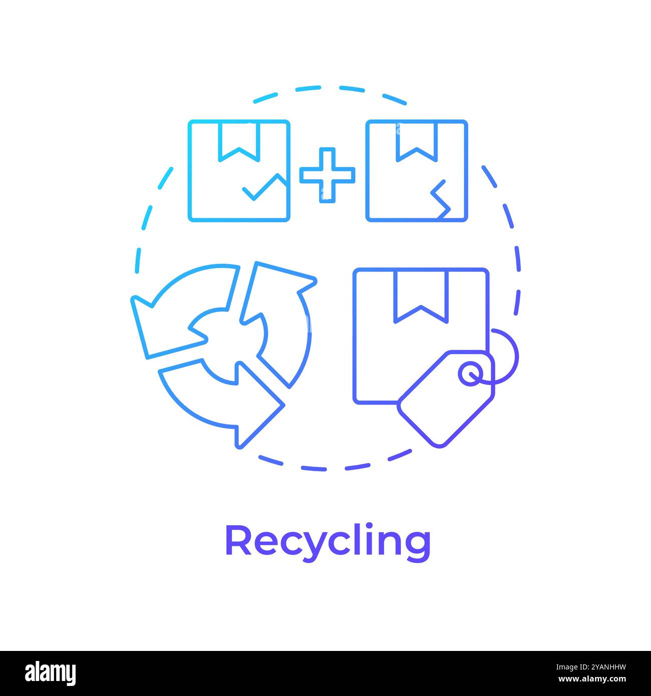 Recycling product information sign Cut Out Stock Images & Pictures - Alamy