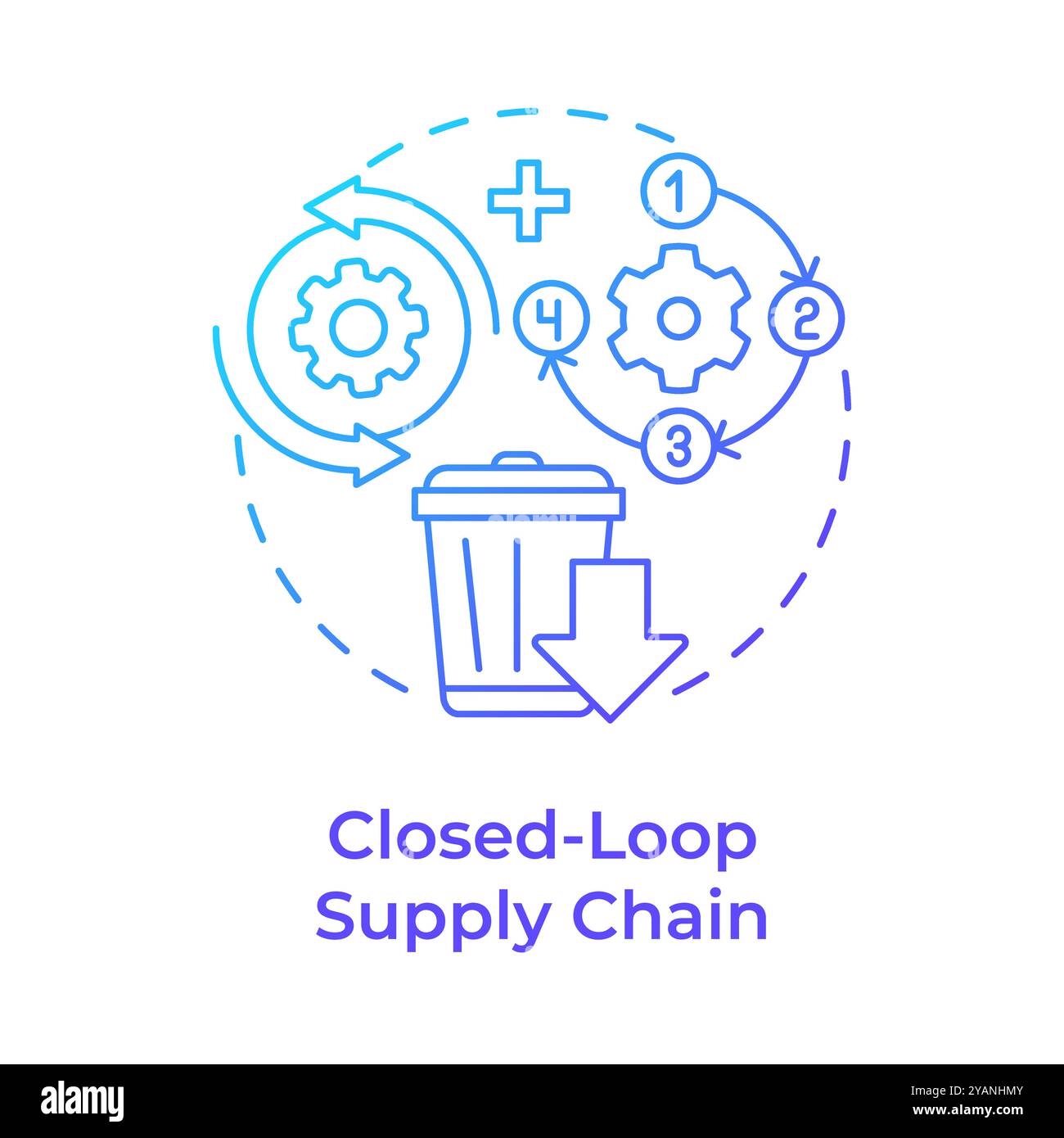 Closed-loop supply chain blue gradient concept icon Stock Vector Image ... Closed-loop supply chain blue gradient concept icon Stock Vector Image ...