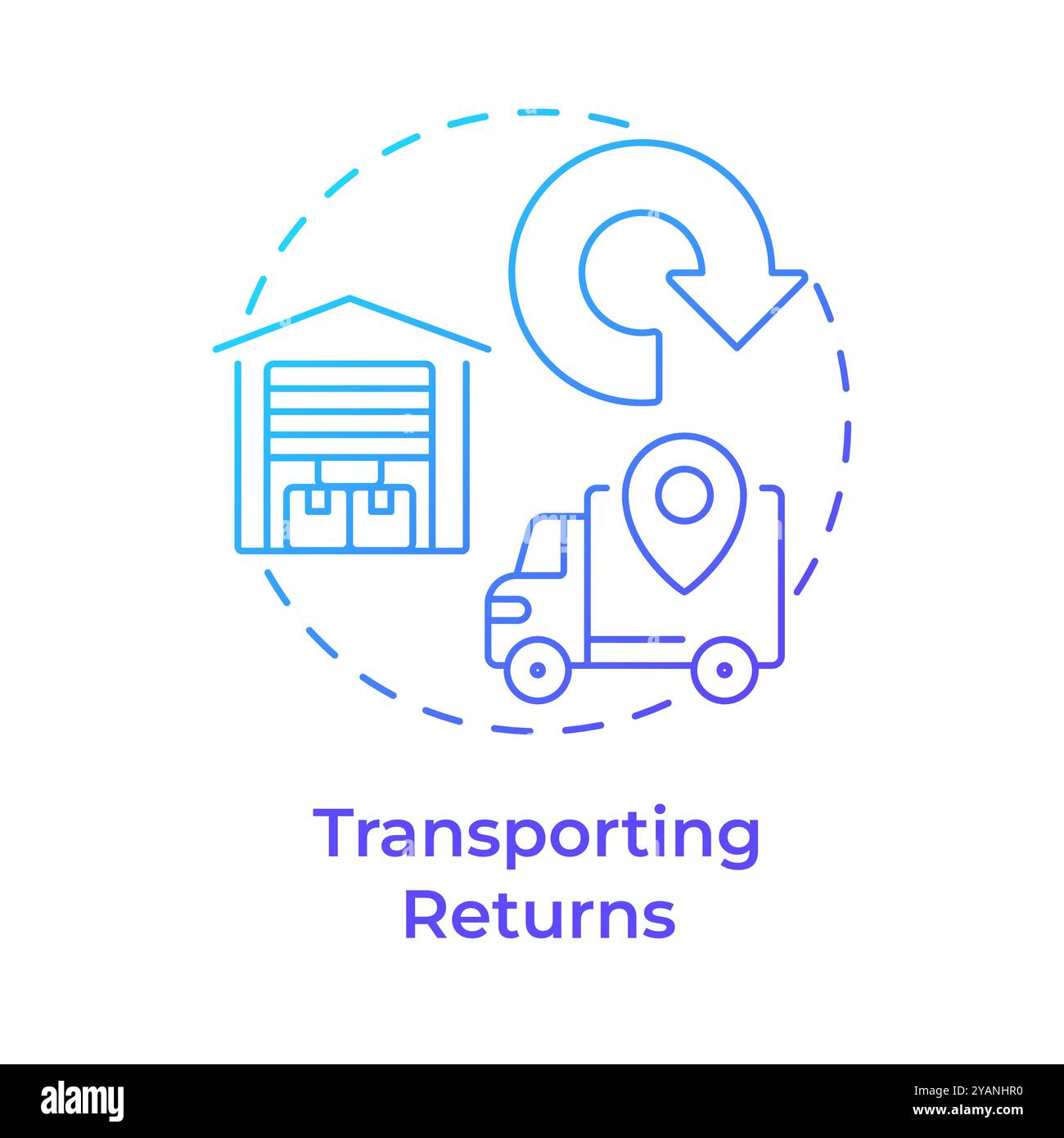 Transporting supply chain Stock Vector Images - Alamy