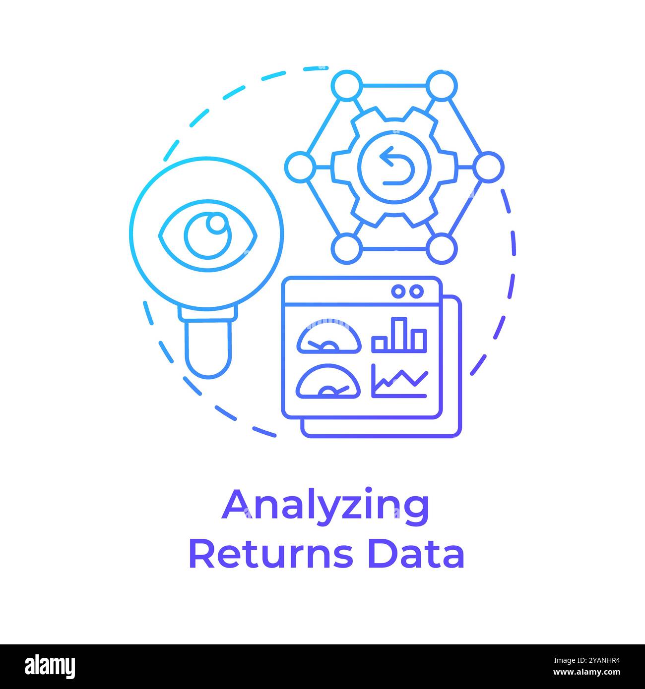 Business visual data analyzing technology Stock Vector Images - Alamy